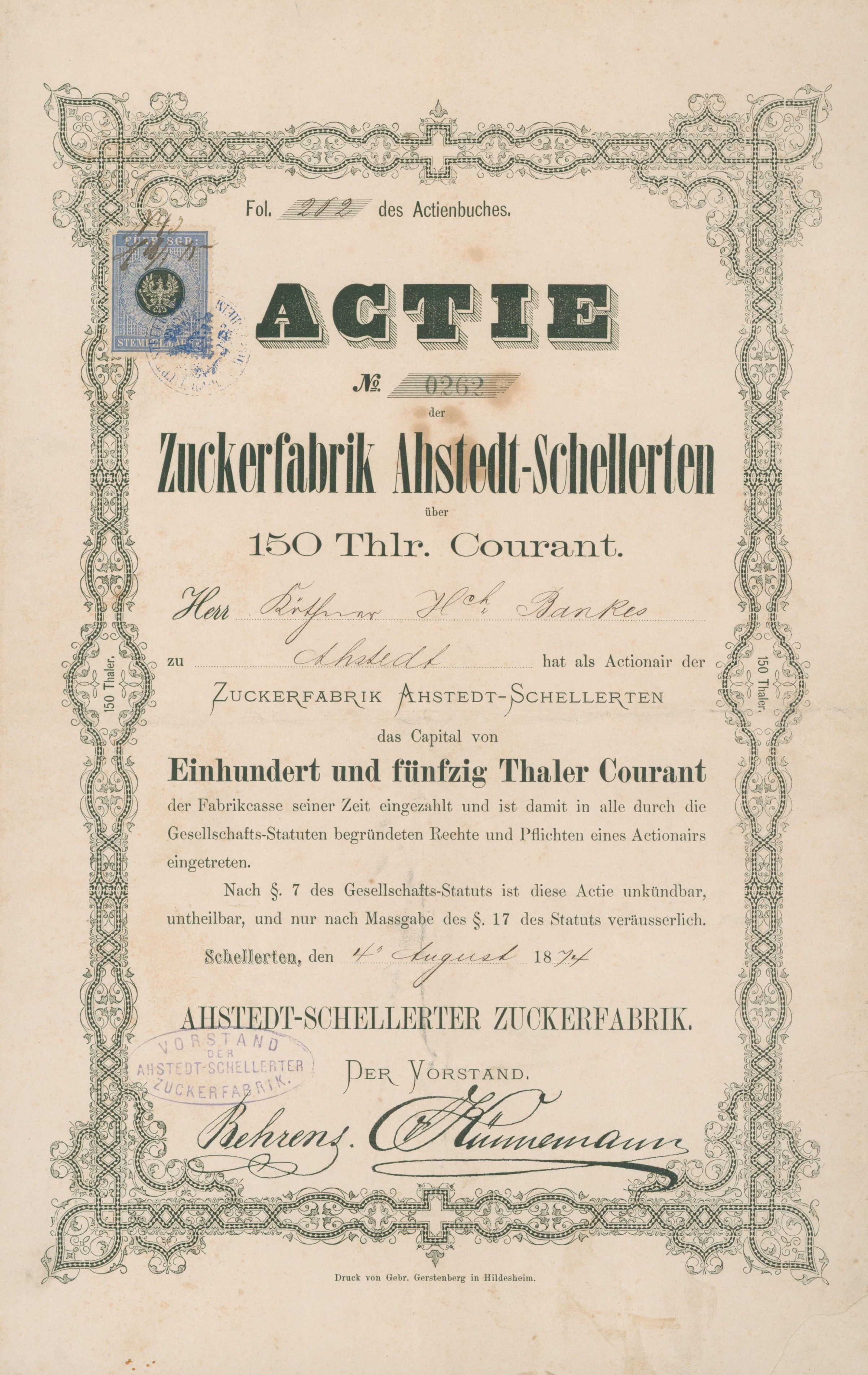 Zuckerfabrik Ahstedt-Schellerten | Museum Fraikin